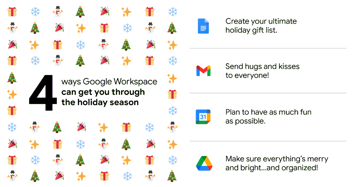 Google Workspace on Twitter: "The holiday season without # ...