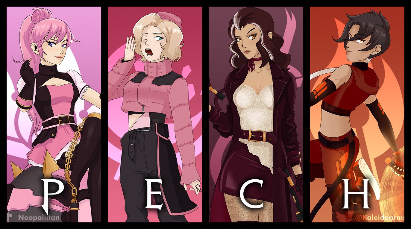 kaleidoarms on Twitter: "Team PECH, the mean girls of Haven Academy Made with @tolmoot ...