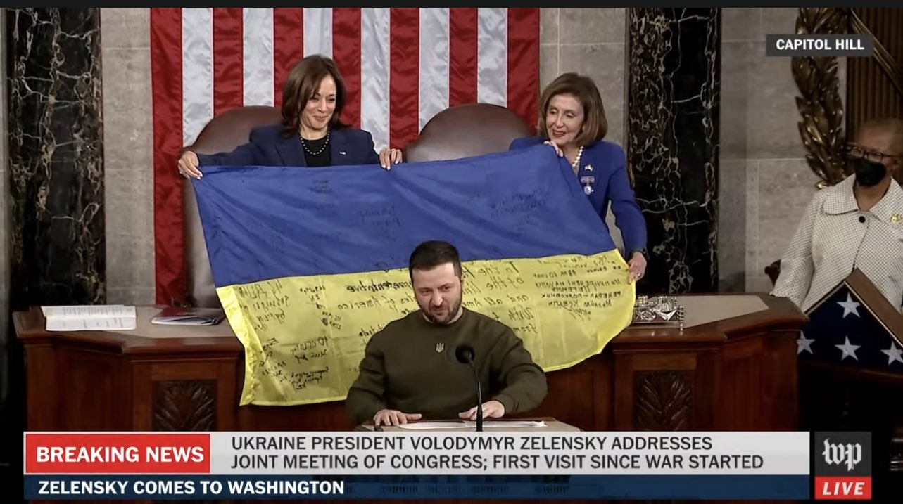 Victor Shi on Twitter: "Wow. What a speech. What an image. President Volodymyr Zelenskyy is the ...