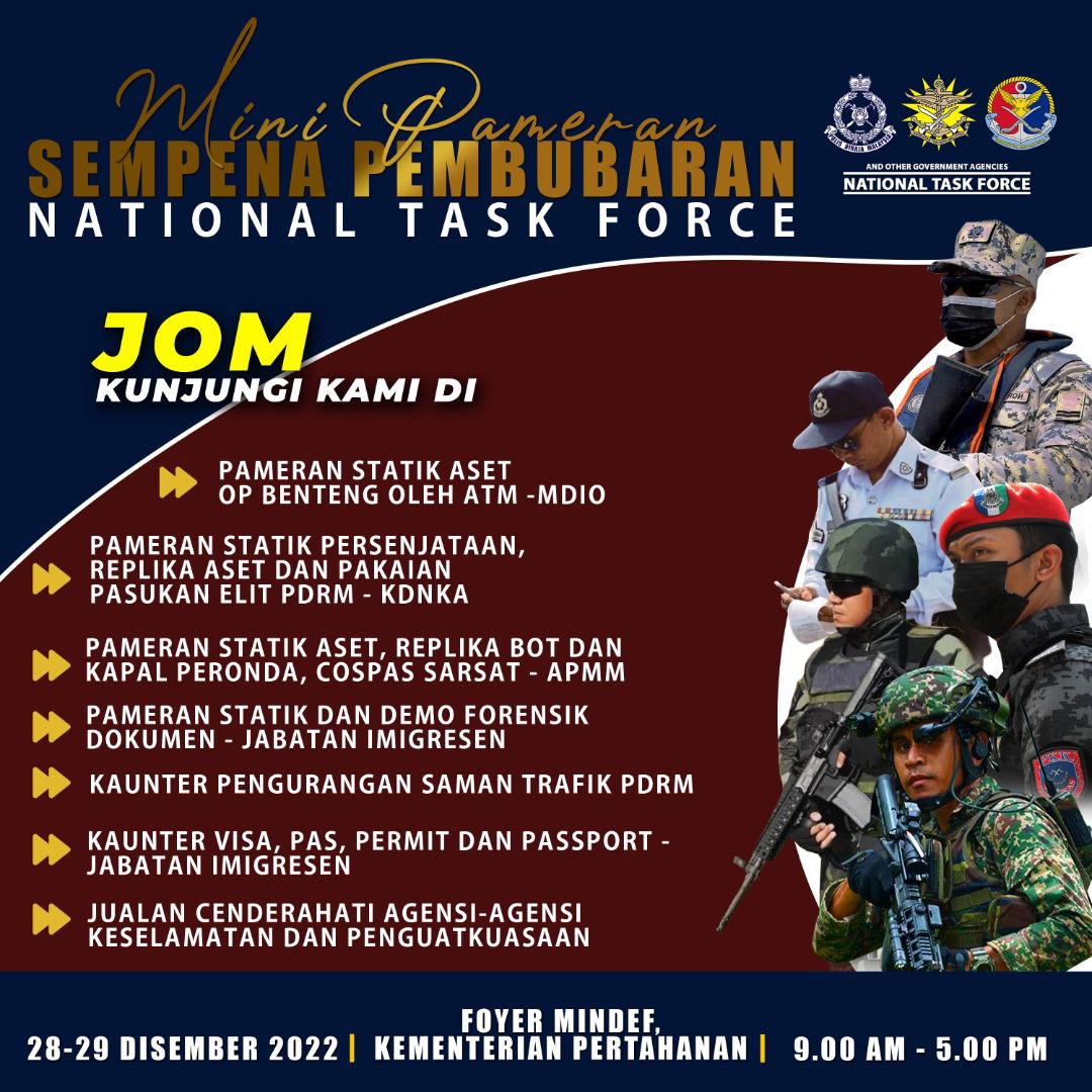 MINDEF Malaysia on Twitter: "RT @tldm_rasmi: Sempena pembubaran National Task Force (NTF), satu ...