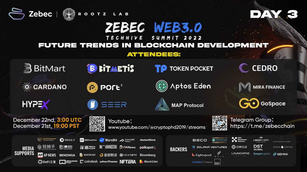 Zebec Protocol ⛵ on Twitter: "🚨 Don't miss the LAST DAY of #TechHive2022! We've got an ...