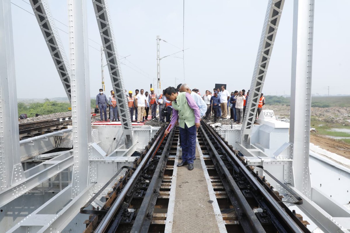 South Central Railway on Twitter: "Shri Arun Kumar Jain, General Manager, SCR inspected #safety ...