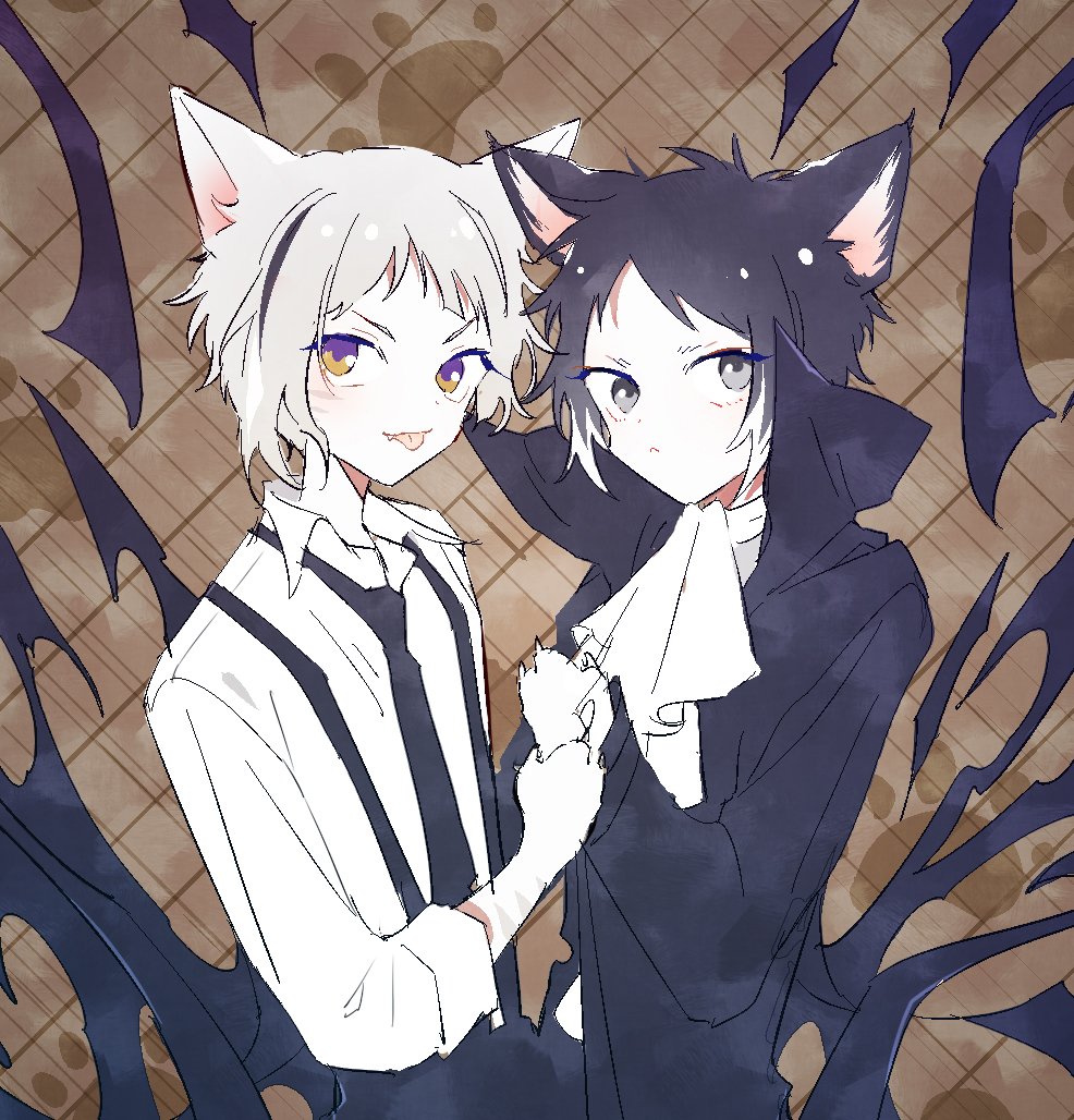 🍜Kanompin mommy fyodor on Twitter: "RT @BEE_ABURI: #敦芥😺🐱"