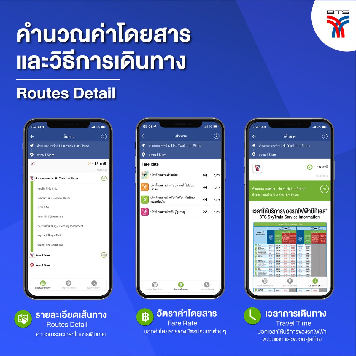 BTS SkyTrain on Twitter: "🤩 เดินทางด้วยบีทีเอส โหลดแอป BTS SkyTrain เอาไว้ รู้ครบ จบในแอปเดียว 💁 ...