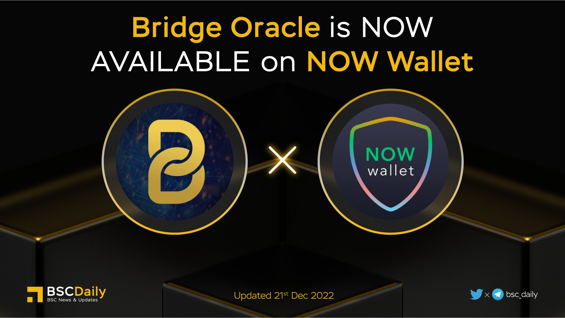 BSCDaily on Twitter: "🎉 @bridge_oracle is NOW AVAILABLE on @NOW_Wallet 🔥 #BRG - a public oracle ...