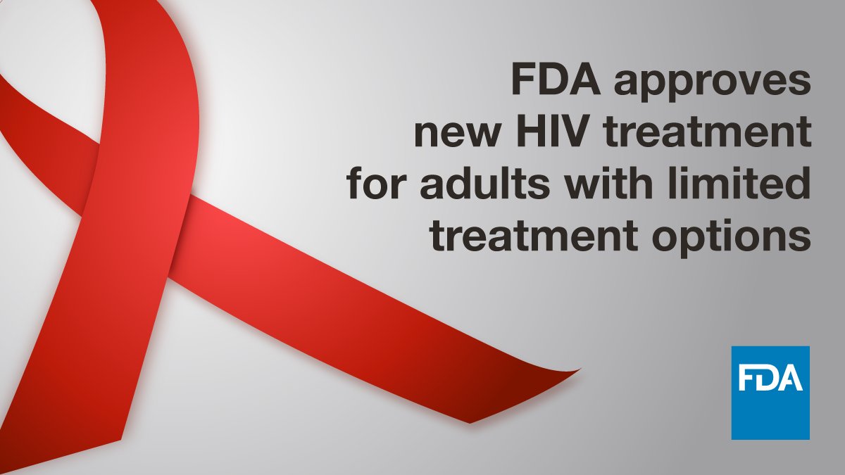 FDA Patient Affairs on Twitter: "RT @US_FDA: FDA approved a new type of antiretroviral ...