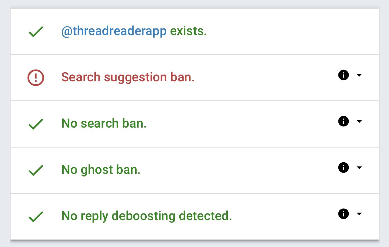 Thread Reader App On Twitter It Seems Like Twitter Shadow Banned Us
