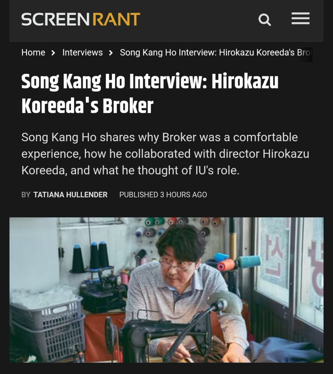 IUmushimushi on Twitter: "RT @_itsmerys: Song Kang Ho Interview: Hirokazu Koreeda's Broker → ...