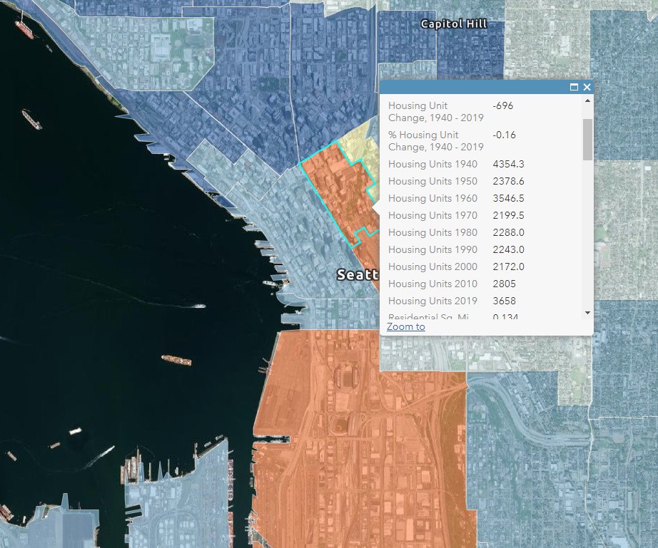 push the needle on Twitter: "this GIS map shows a dire reality of what I-5 did to downtown ...
