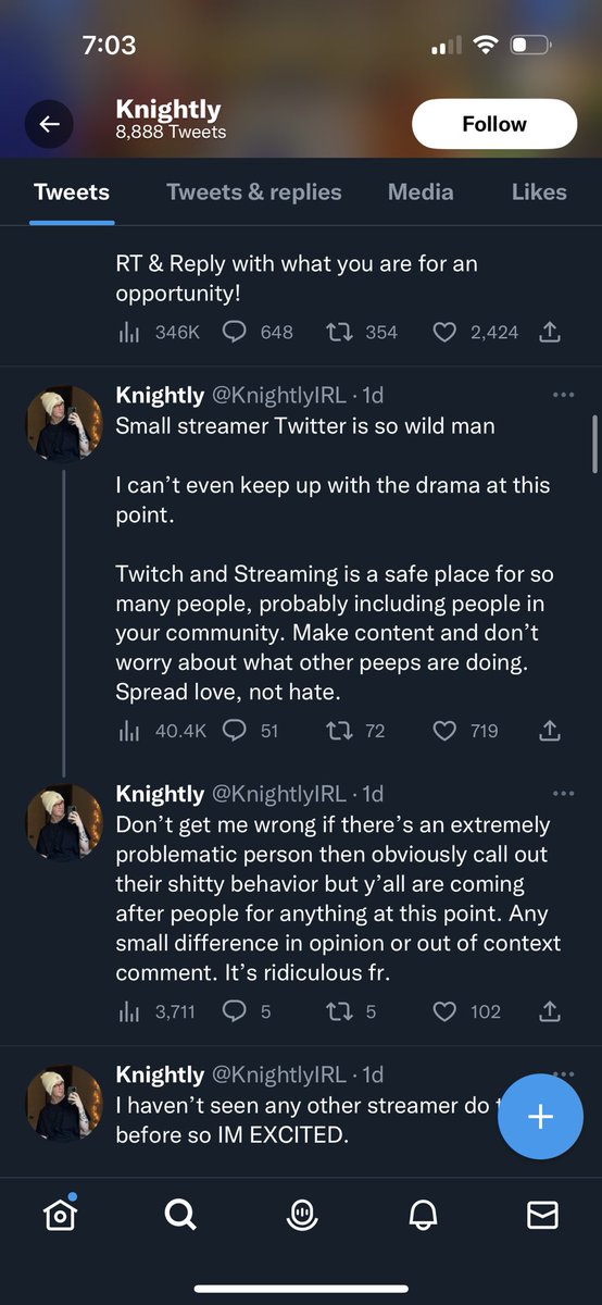 Vyne 📌 Pinned 🏳️‍⚧️ (They/Them) on Twitter: "Responses to Jess’s tweet. Knightly mentioning ...