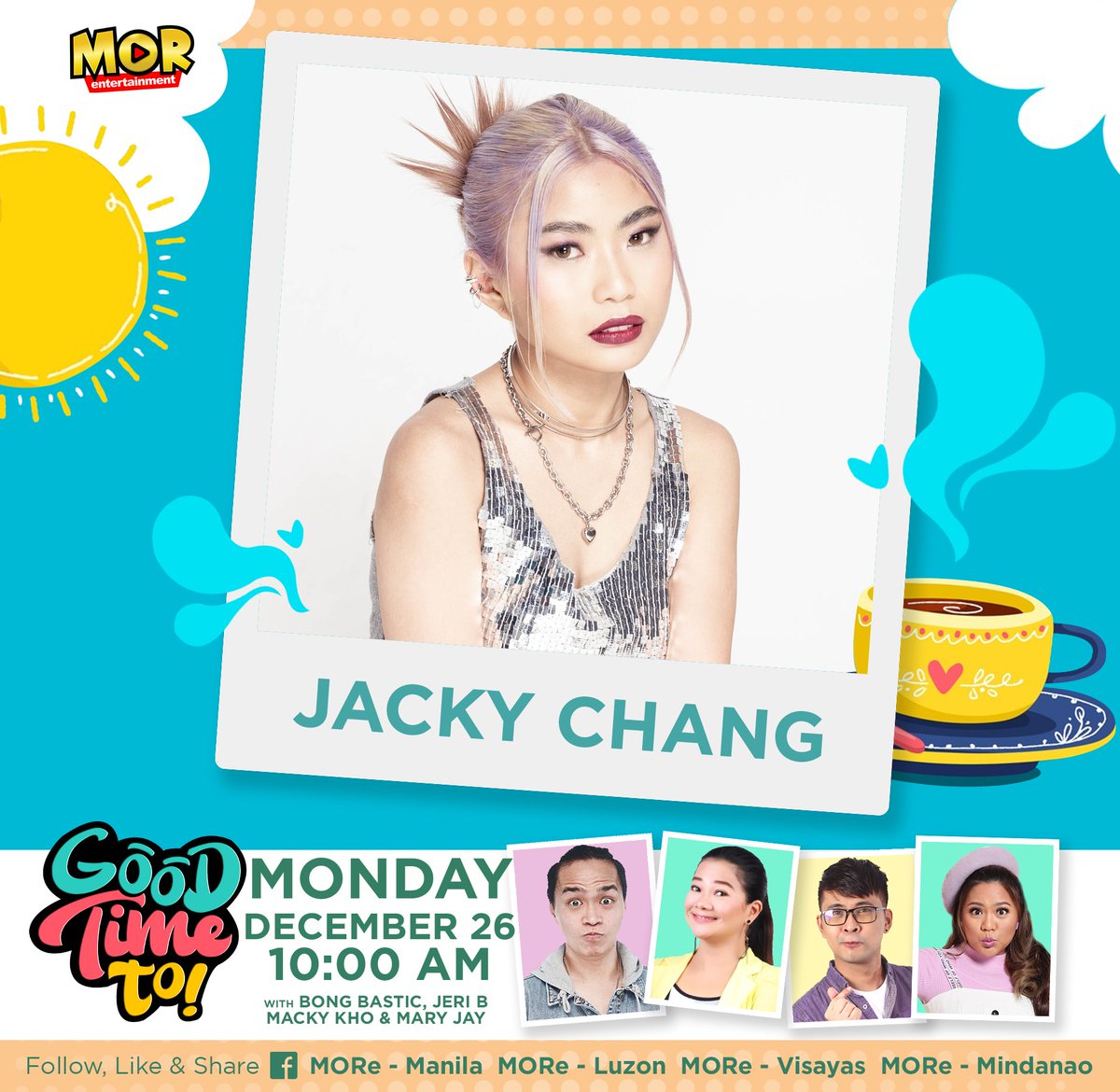 MOR Entertainment on Twitter: "Cebu's favorite Maoy Queen JACKY CHANG will be back this Monday ...