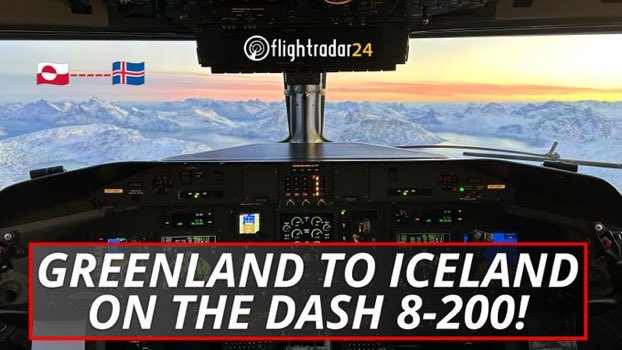Flightradar24 on Twitter: "Flying across Greenland and then across the Atlantic on the flight ...