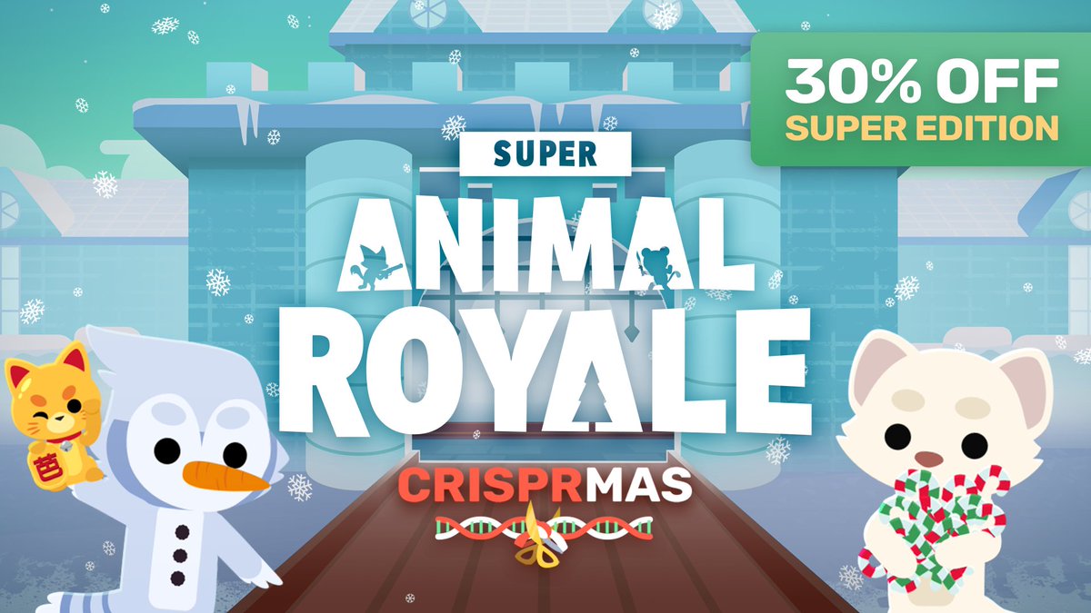 Super Animal Royale on Twitter: "Merry CRISPRmas, Super Animals 🎁 Send the gift of cute and ...