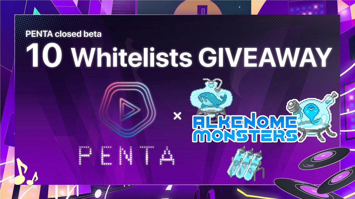 ALKEMON | Alkenome Monsters on Twitter: "🎧PENTA × ALKEMON🎧 WL #Giveaway 🐸 for Music adventure ...