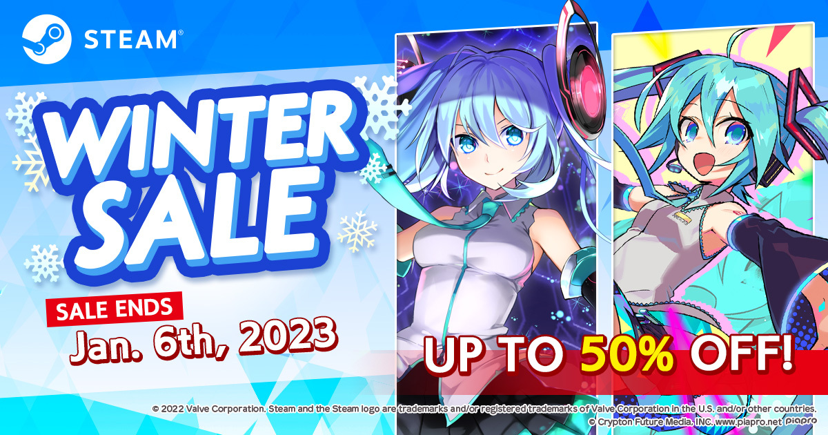 Hatsune Miku on Twitter: "⛄Winter Sale⛄ Up to 50% off until 【January 6th, 2023 (FRI) JST】 for ...