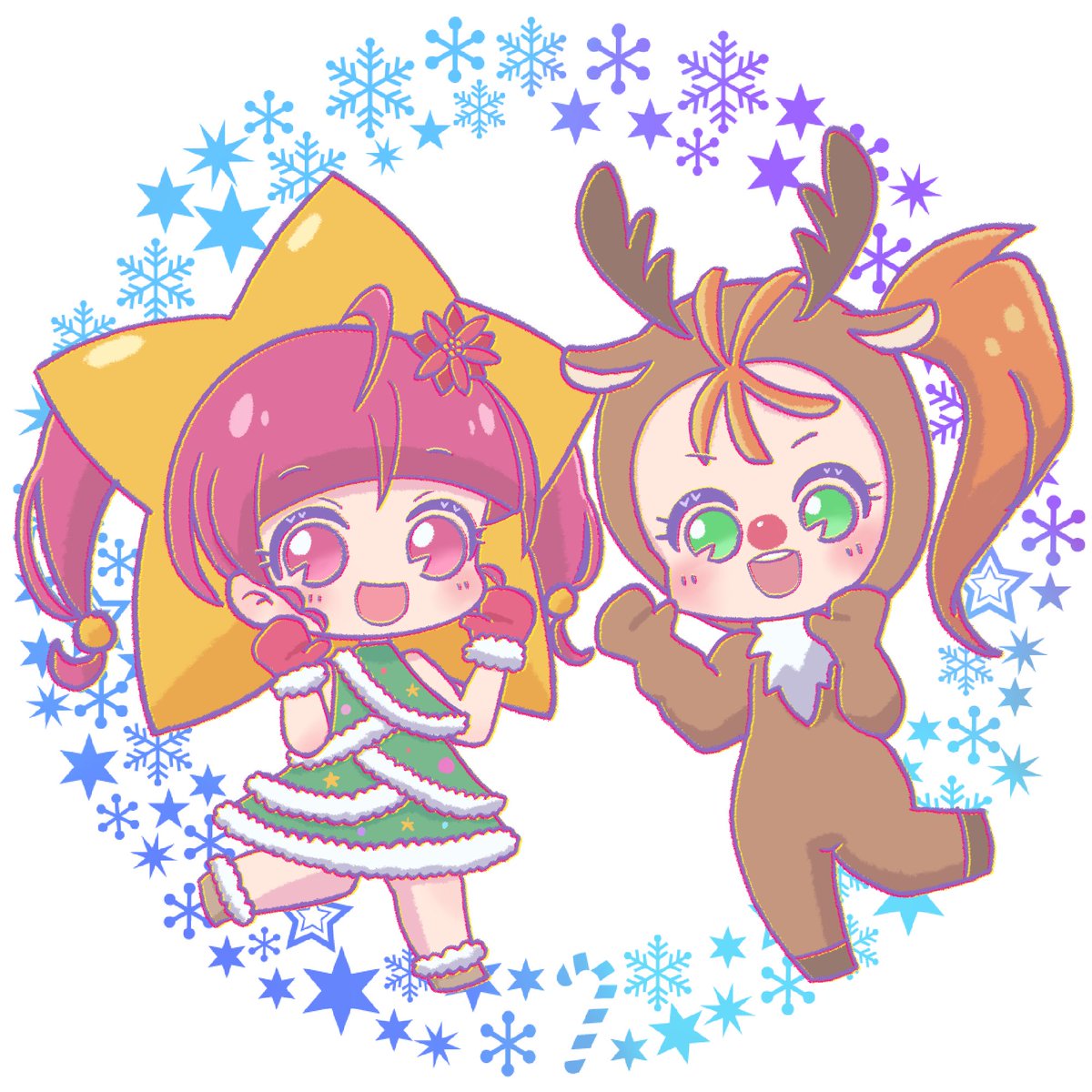 よいしょ上手の高木さん💉💉💉💉 On Twitter Rt Bkdenta メリークリスマス🎅 星奈ひかる🎄夏海まなつ🦌
