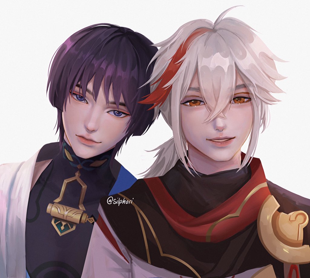 ON 📩 on Twitter: "karyababu // ship bxb kazuha x scaramouche kazuscara (jaga2) ayo senyum dulu ...