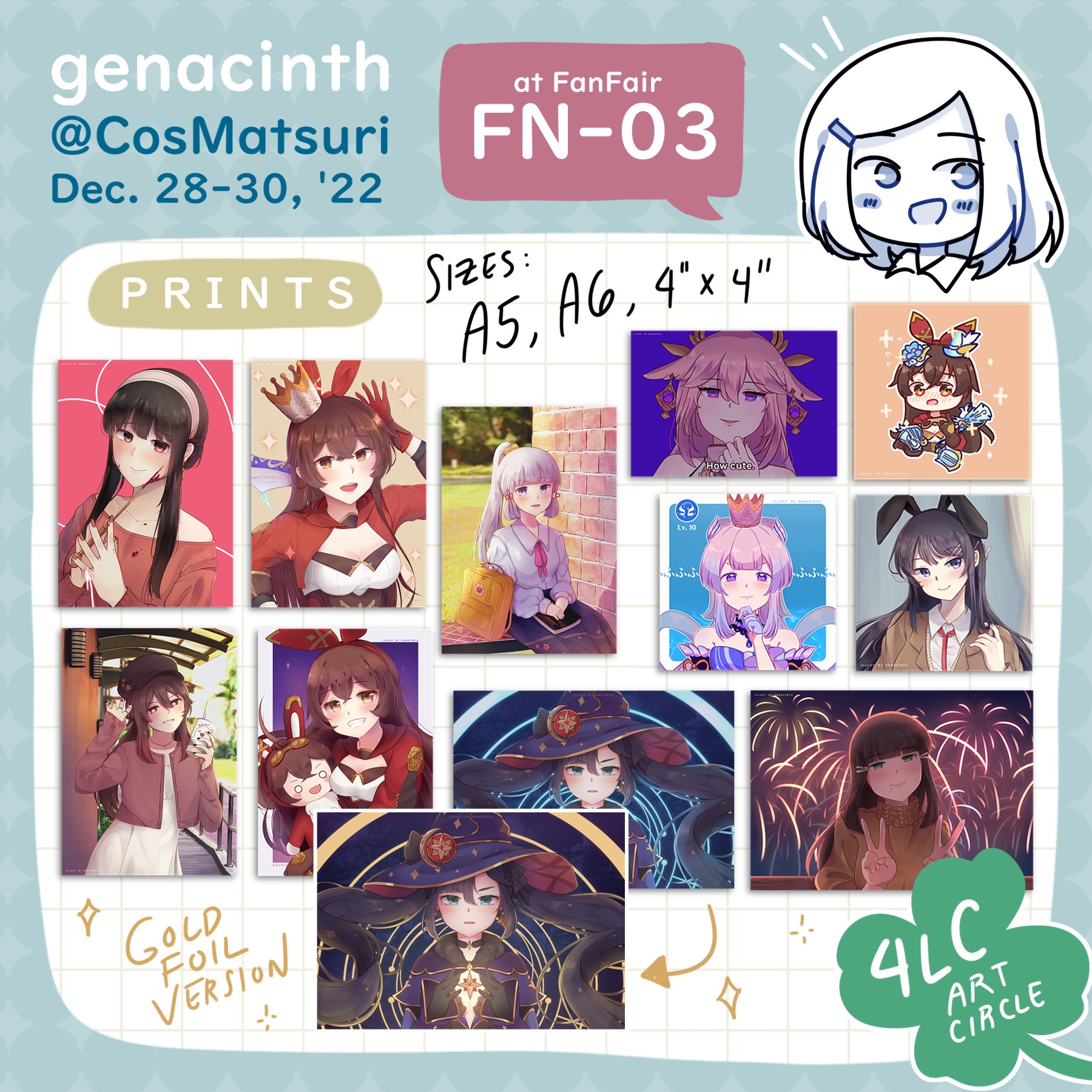 genesis 🔜cosmatsuri FN-03 on Twitter: "see you in cosmatsu this dec. 28-30 at fanfair FN-03 ...