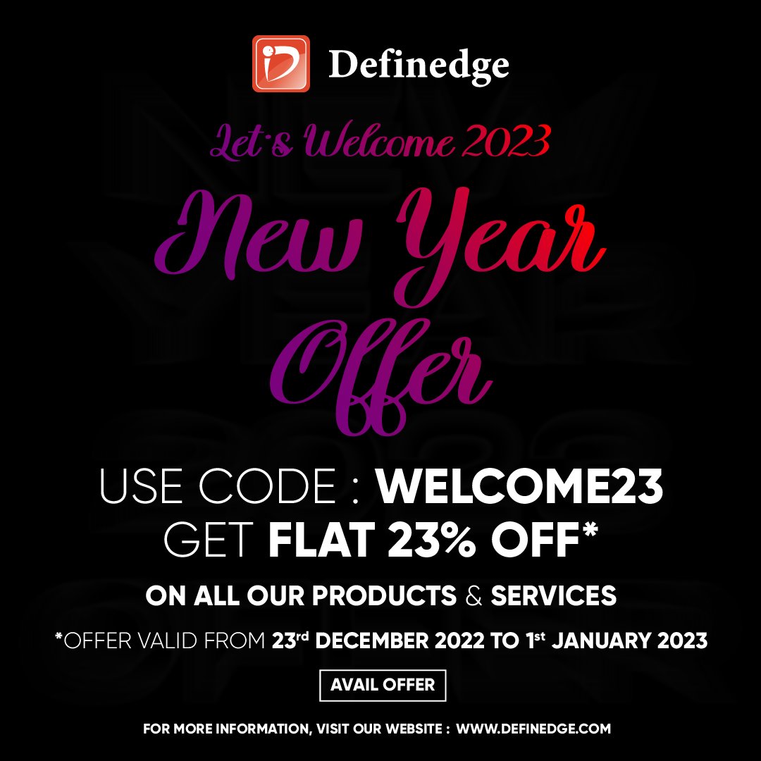 Definedge on Twitter: "Let's Welcome 2023! Definedge New Year Offer. Use code WELCOME23 & Get ...