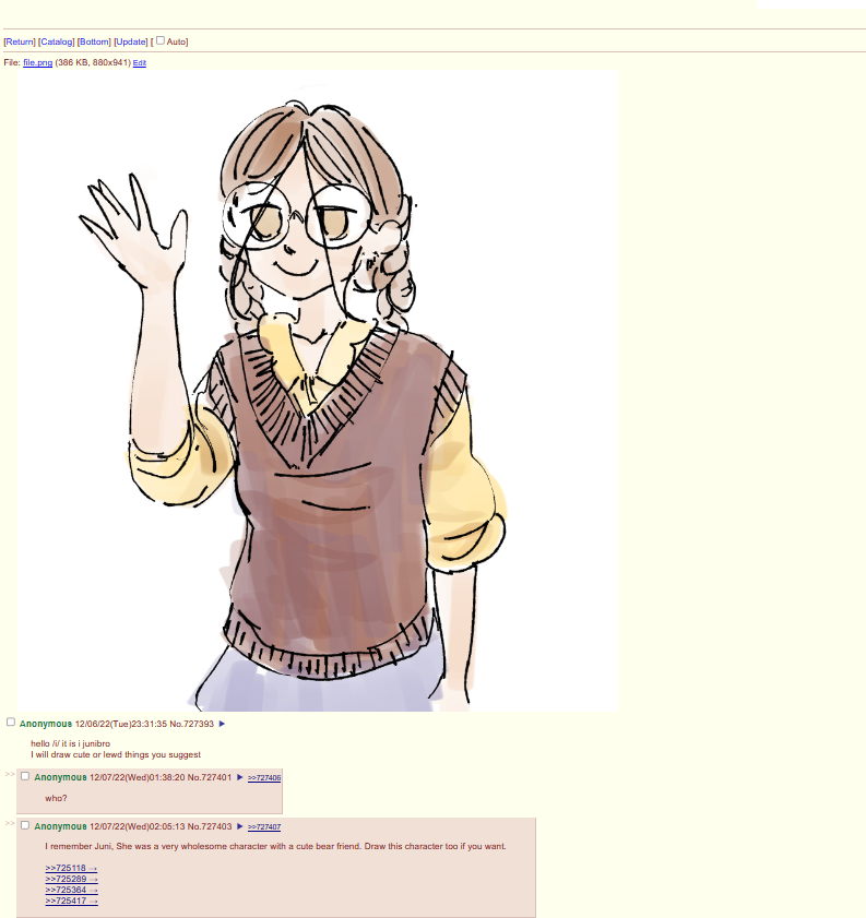 虫塚虫蔵@迷路'23 on Twitter: "RT 4chanの/i/で見つけた絵師さん。 4chanでのユーザー名は「Anonymous」だけどスレッド内では、きちんとハンドルネームを ...