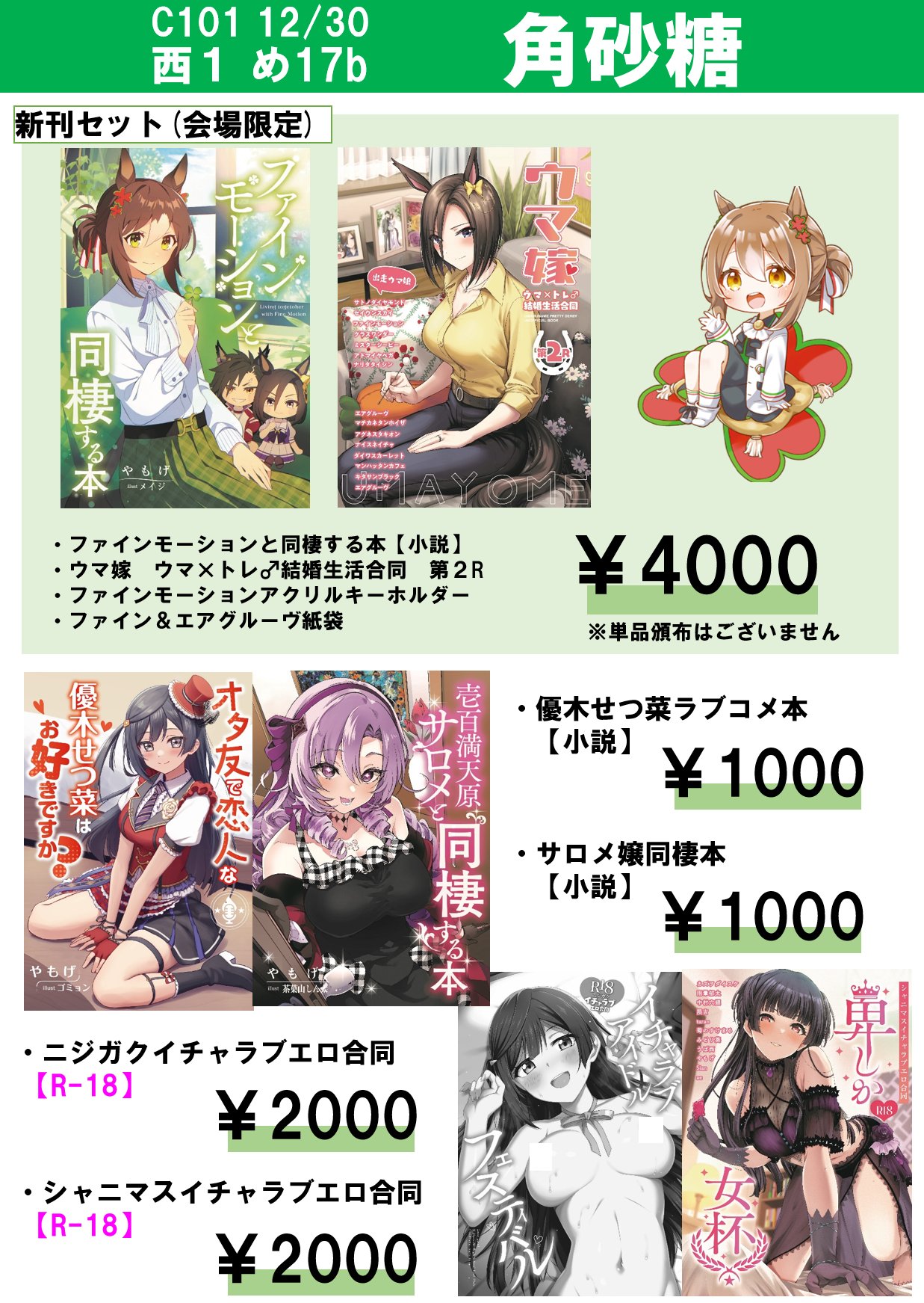 やもげ@1日目西め17b on Twitter: "JOJOー！ 俺の冬コミのお品書きだぜー！ 受け取ってくれーッ！ https://t.co/6a5Auw41Ns" / Twitter