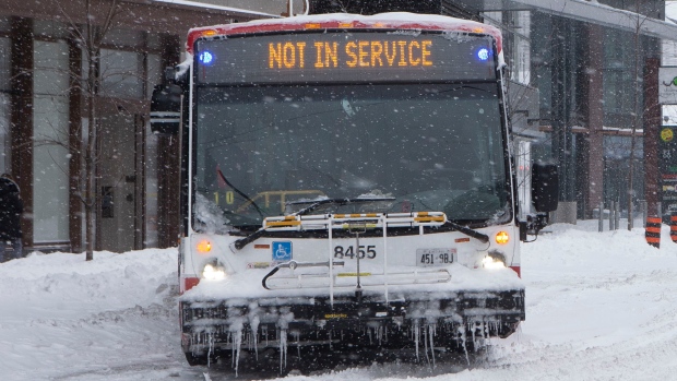 TTC bus stops being taken out of service due to storm https://t.co ...