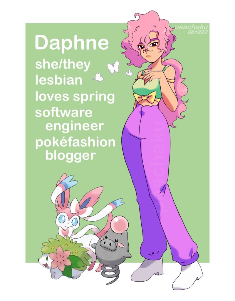 「hey guys check out my pokémon oc 」|maddy 💛🧡🍑のイラスト