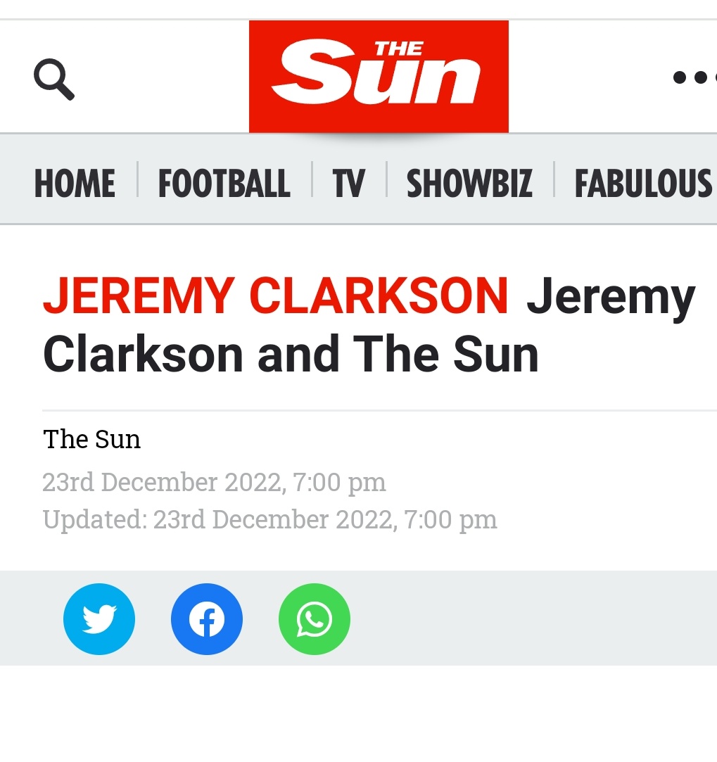 The Sun Apologies on Twitter: "BREAKING: @TheSun has finally apologised for Jeremy Clarkson's ...
