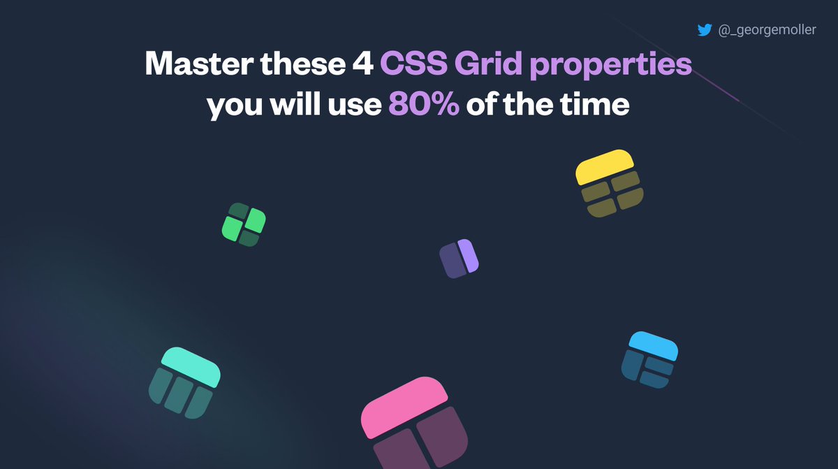 🧩 Master these 4 CSS Grid properties that you will use 80% of the time ...