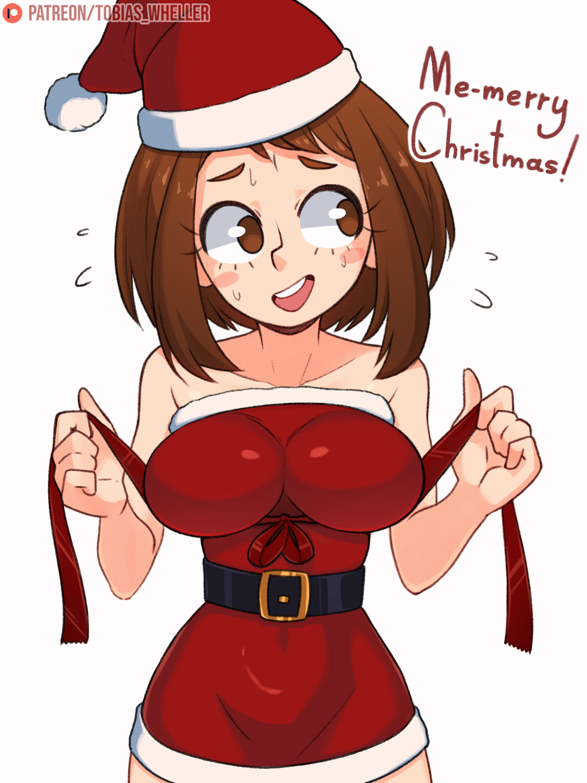 Tobias Wheller 🔞 on Twitter: "Ochako's Christmas present ️ [Welp, she didn't want to spend money ...