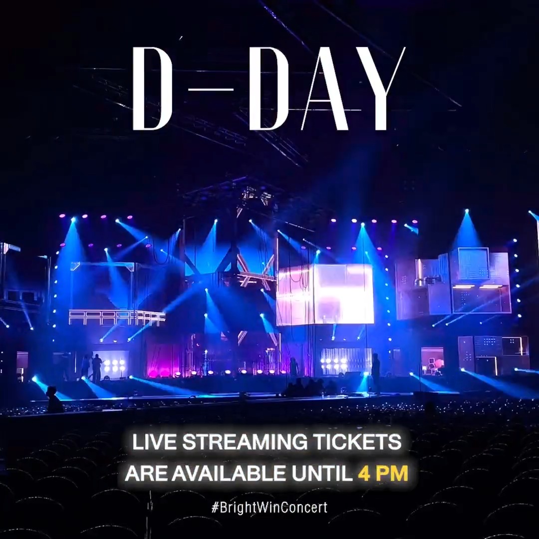 GMMTV on Twitter: "D-DAY ⚡️ SIDE BY SIDE BRIGHT WIN CONCERT LIVE STREAMING TICKETS ARE AVAILABLE ...