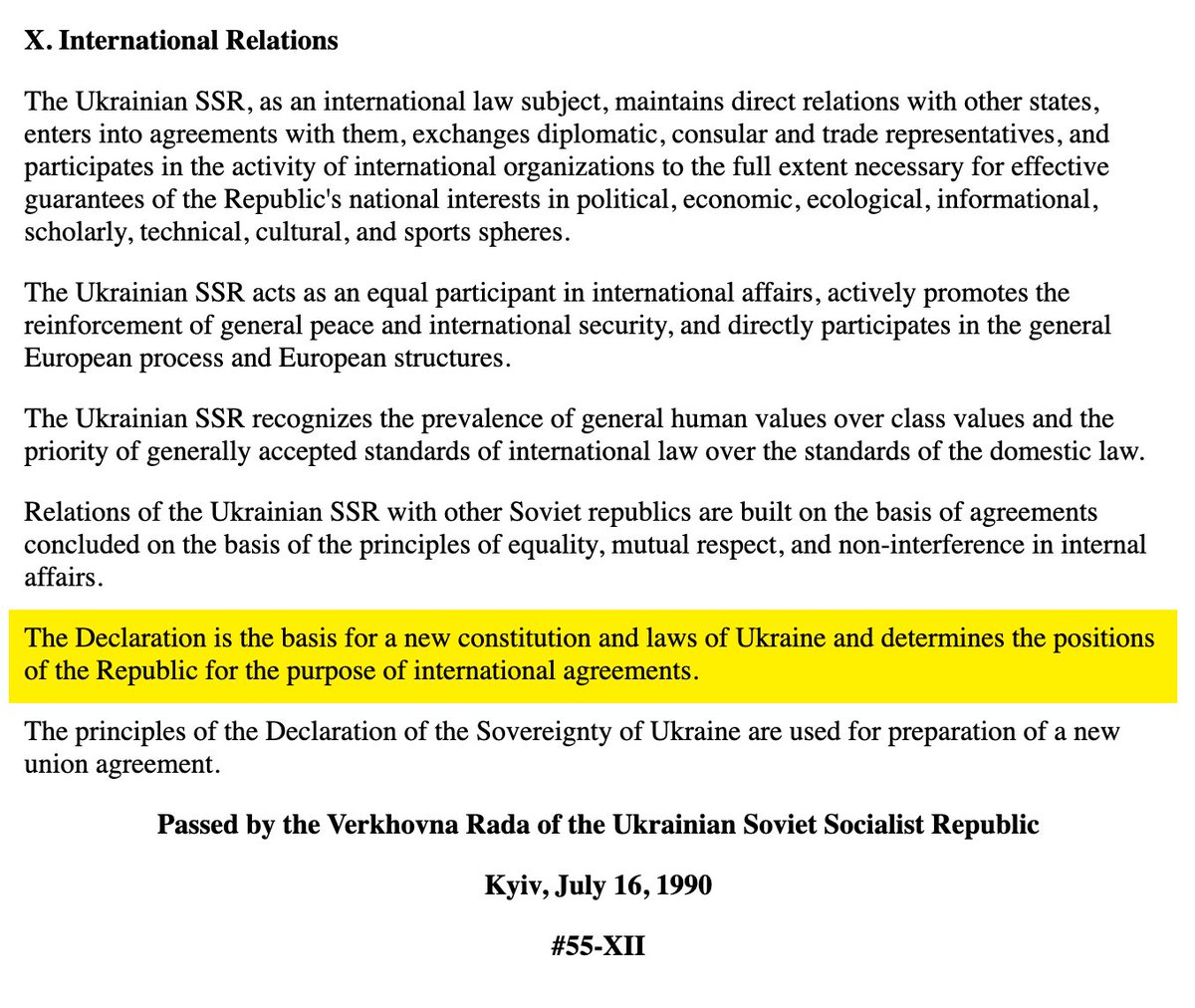 Just learned a new fact: In the "Declaration of State Sovereignty of ...