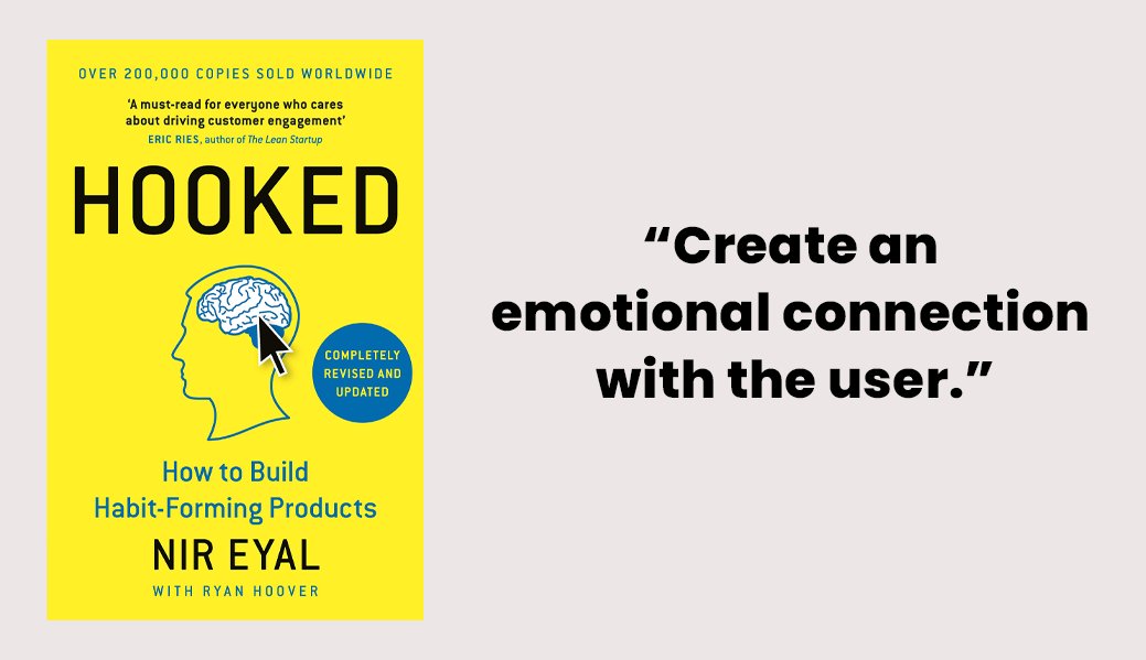 Barsee on Twitter: "4/ Hooked: How to Build Habit-Forming Products Lessons: - Design an external ...