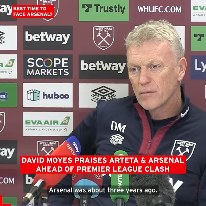 Arsenal FC News on Twitter: ""He's done a brilliant job" 🙌 West Ham boss David Moyes heaps ...