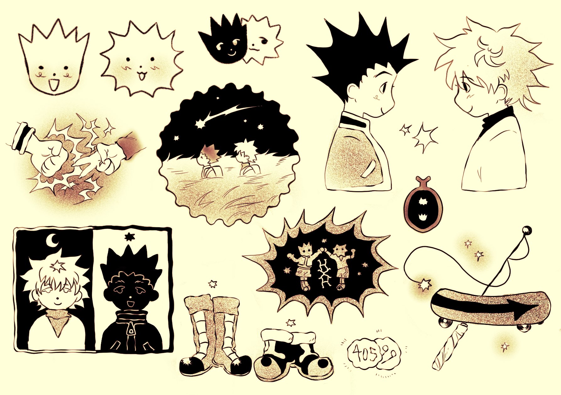 Small killua tattoo - Bronctattooaus.com