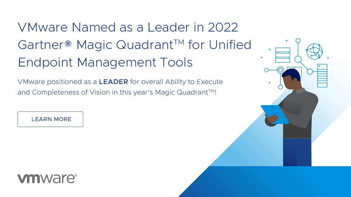 VMware was named as a LEADER in 2022 Gartner® Magic Quadrant™ for UEM ...