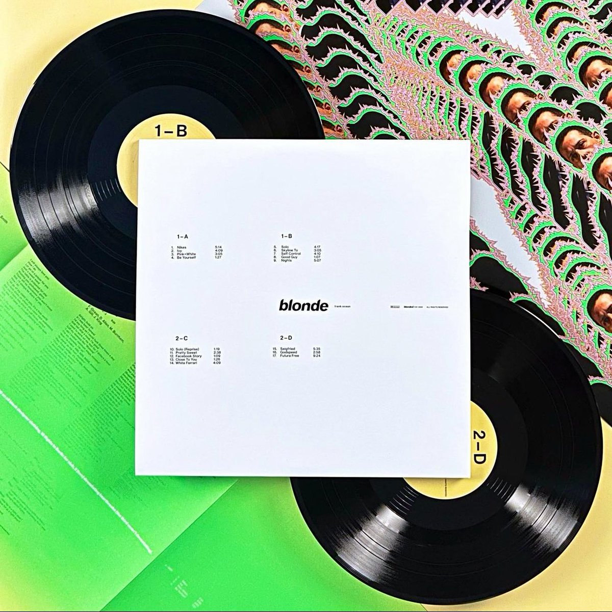 ً On Twitter First Look Frank Ocean — Blonde Vinyl Reissue Credits
