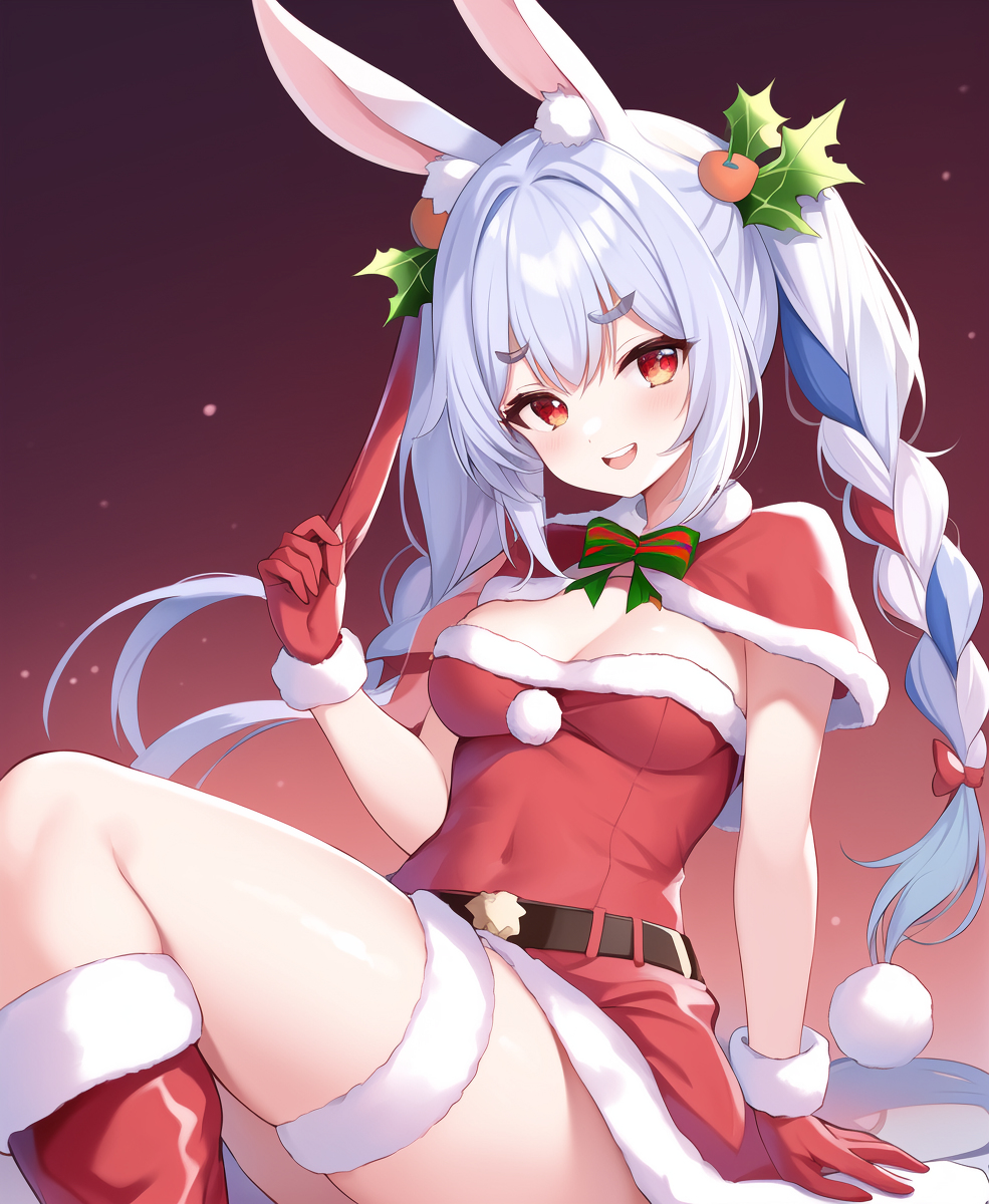 AI絵技術まとめ部 on Twitter: "兎田ぺこら サンタコス #ホロライブ #兎田ぺこら #クリスマス #VTuber #NovelAI #うさみみ #サンタクロース https ...