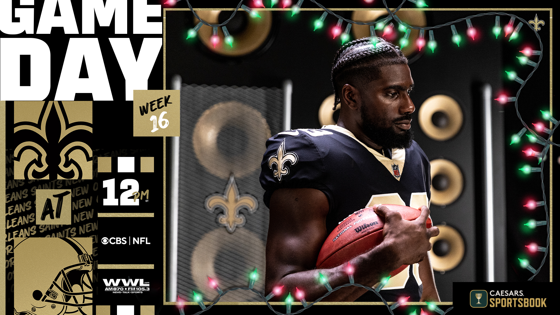 New Orleans Saints Game Day Stamped Baby | Who Dat, Saints Football,