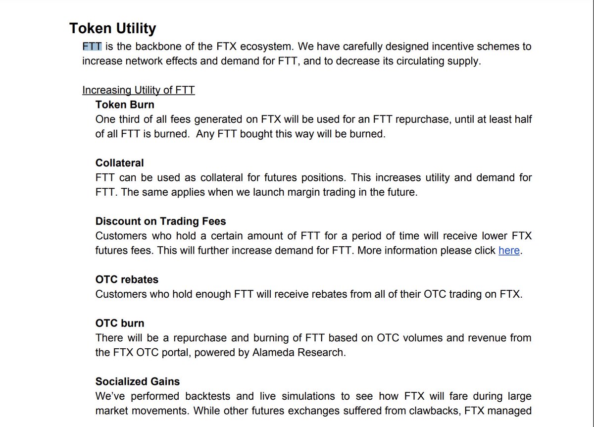 1/10 FTT被认定为证券后，BNB/OKB/HT等平台币会迎来监管风暴？大概率不会，原因如下： - SEC审查过多种代币的“证券属性 ...
