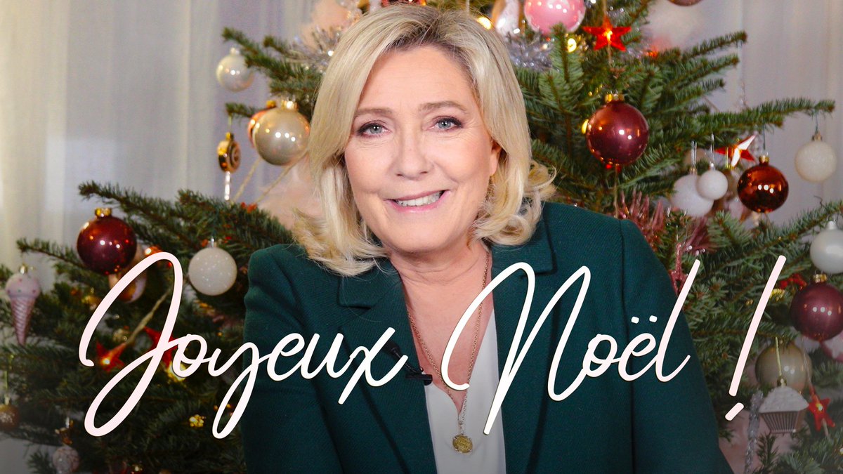 Marine Le Pen on Twitter: "Je vous souhaite à tous un très joyeux Noël