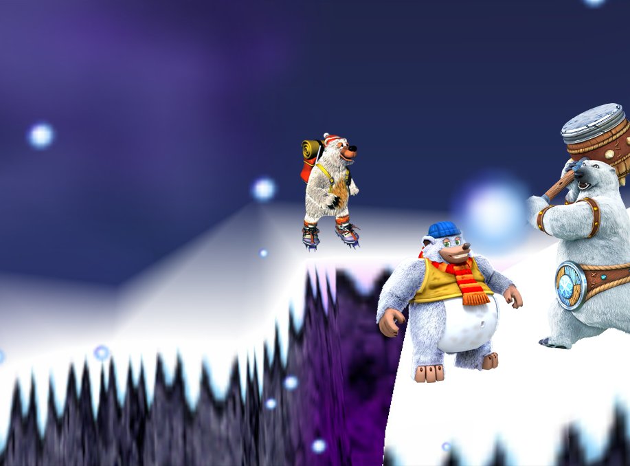 Donkey Kong Country Tropical Freeze Polar Bear Boss