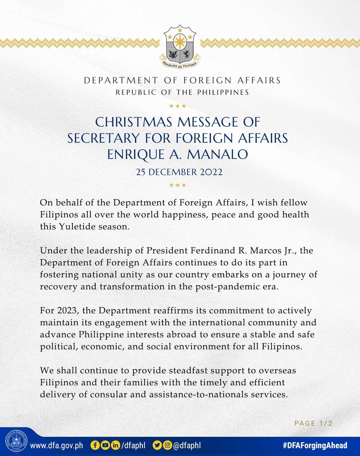 Department Of Foreign Affairs Philippines