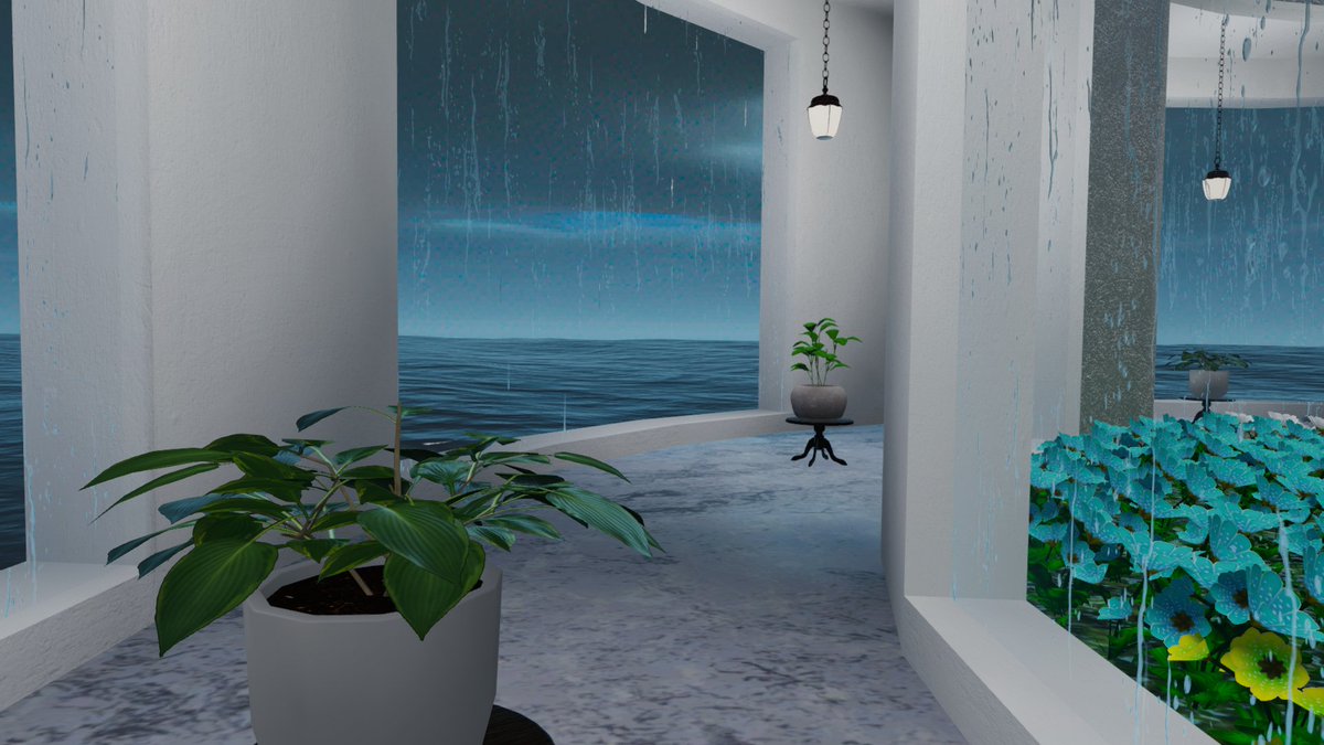 VRChat_world紹介Bot on Twitter: "RT @tokiwailm: Rainy Garden ―By rothy0426 名称通りの雨の庭園。窓を伝う雨と花々の風情が ...