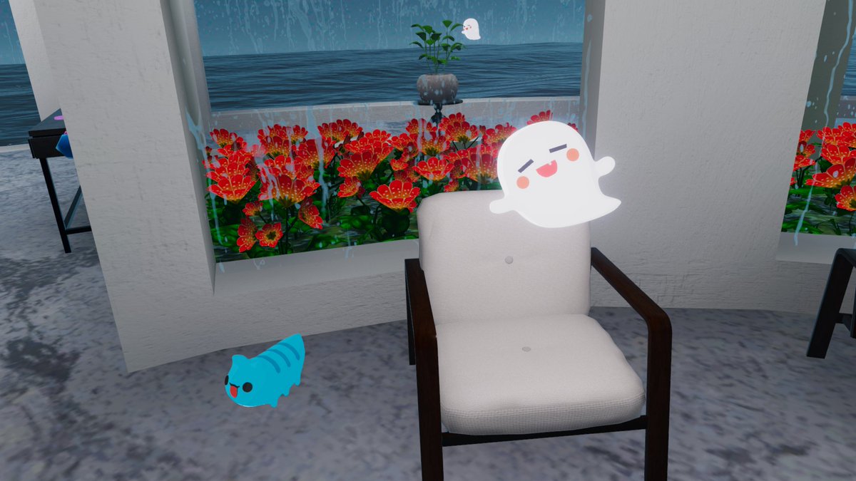 VRChat_world紹介Bot on Twitter: "RT @tokiwailm: Rainy Garden ―By rothy0426 名称通りの雨の庭園。窓を伝う雨と花々の風情が ...