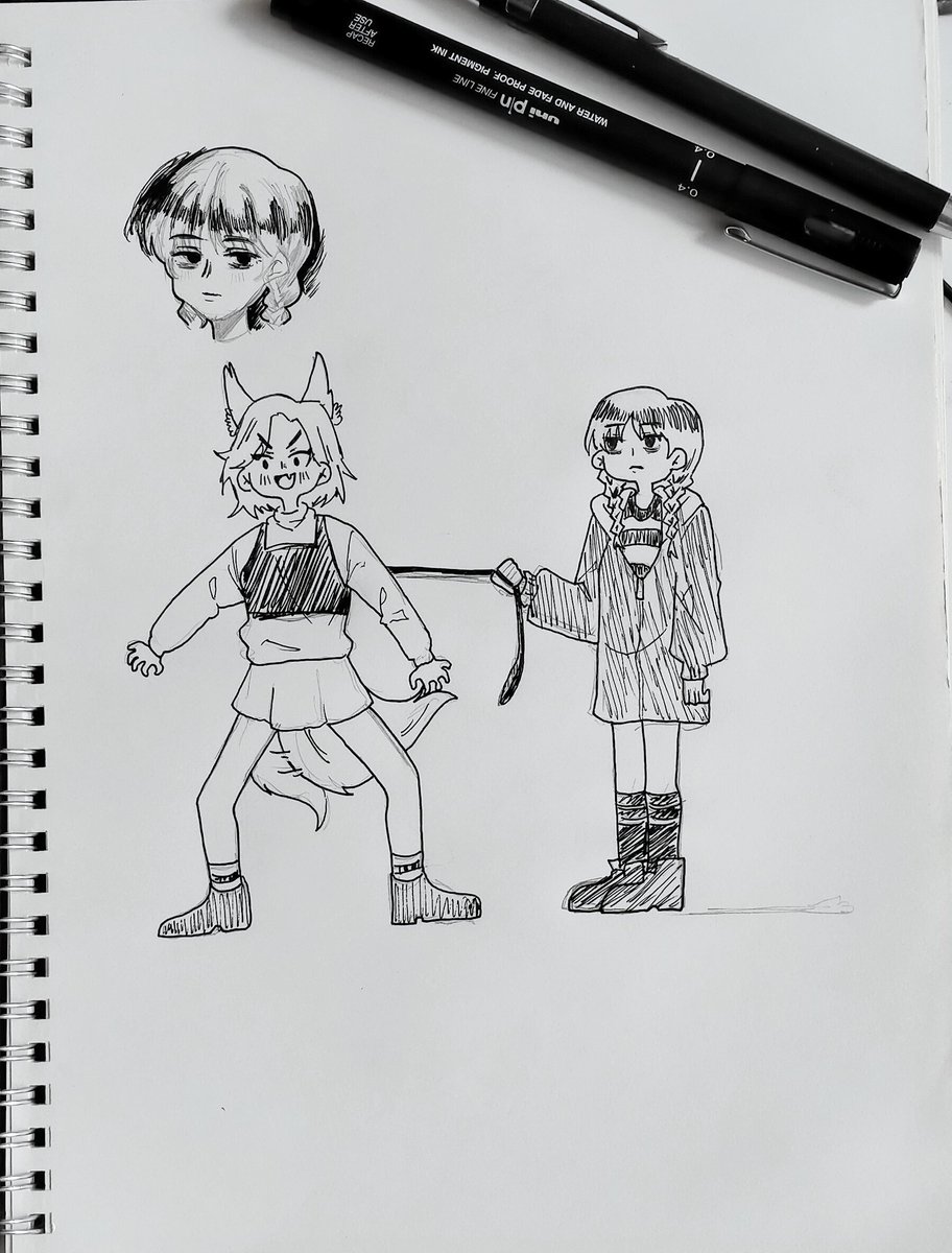 「Doodles along side a stray catto #wenclairfanart #wednesday」Royz ∆ ...