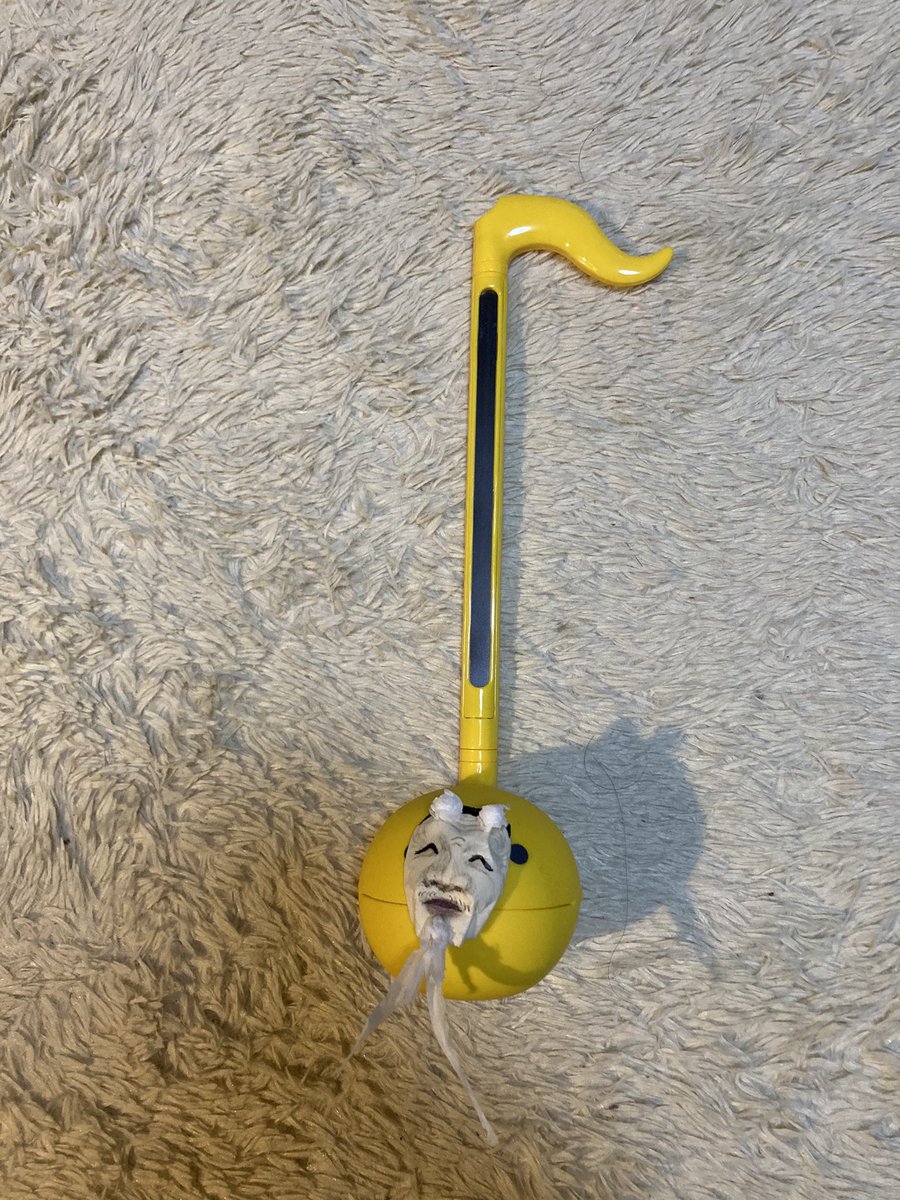 金子遥洵 Yojun Kaneko on Twitter: "妹が誕プレに #オタマトーン 用の翁面を作ってくれました。音もどことなく腹式呼吸になったような。(もう一パターン小町のような面もあり)"