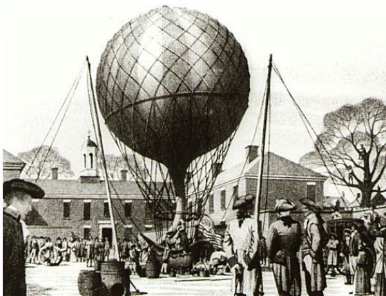 Ron Eisele on Twitter: "9 January 1793. The first balloon flight in ...