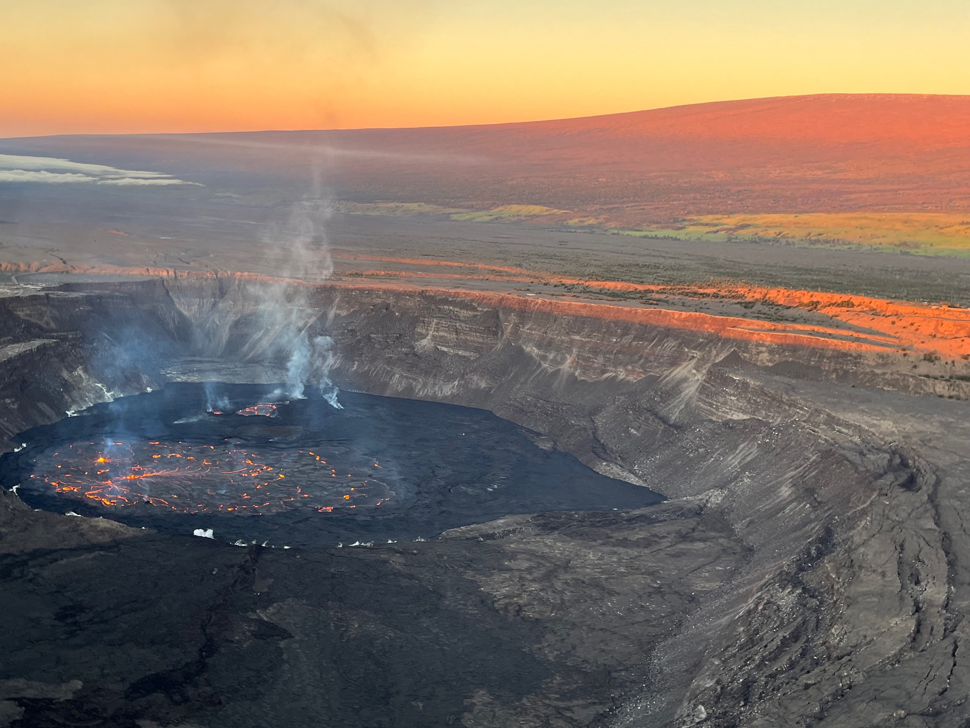 Active Volcanic Crater