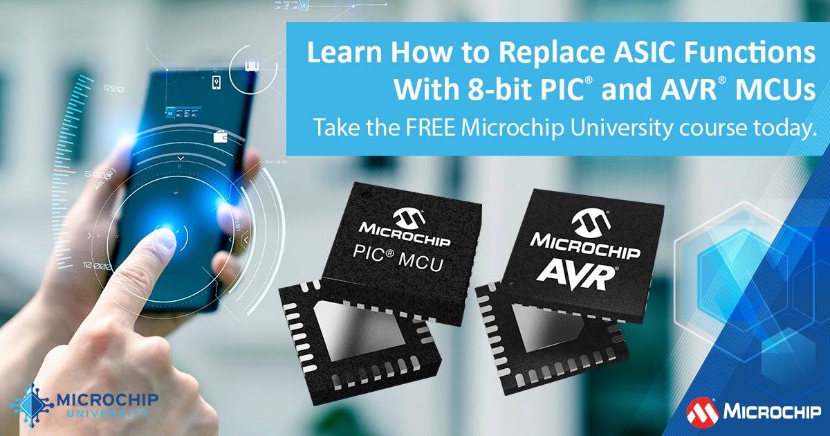 Microchip Makes On Twitter Rt Microchiptech Learn About Replacing Asic Functions With 8 Bit